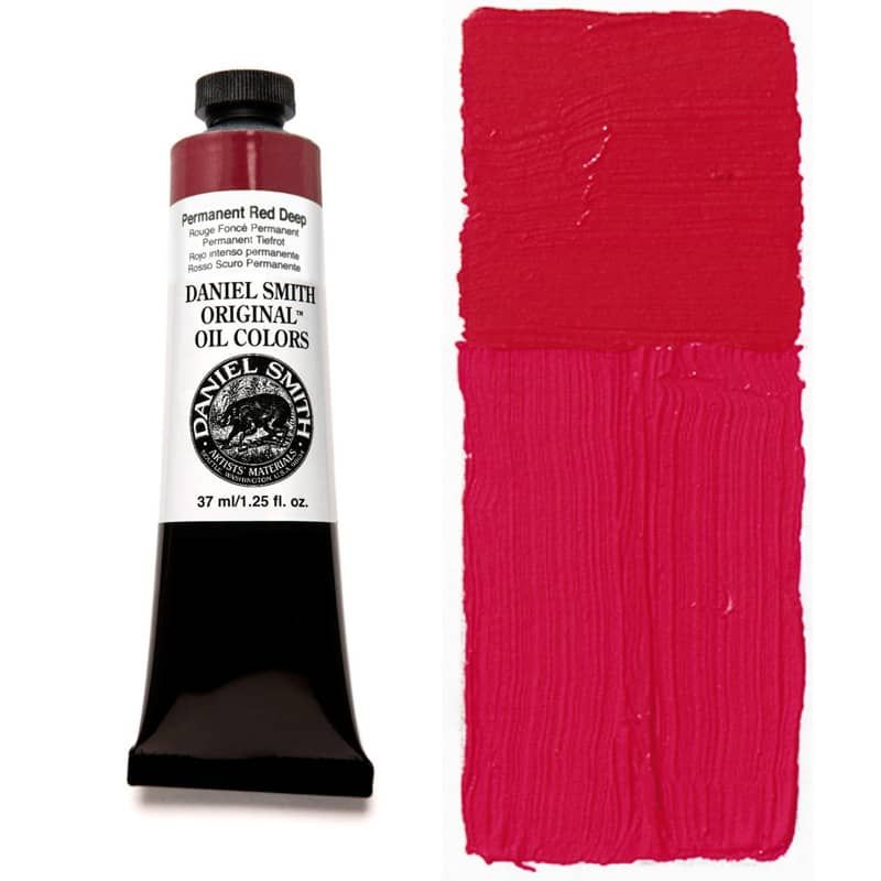 Daniel Smith Oil Colors 37Ml Permanent Red Deep | Jerry's Artarama