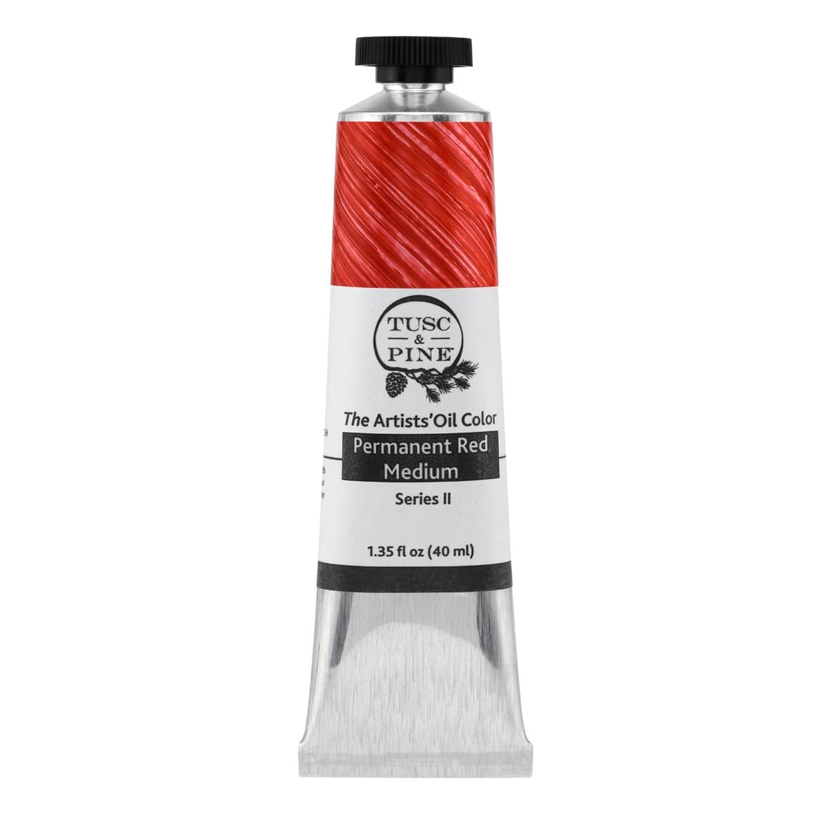 Tusc & Pine Artist Oil Color - Permanent Red Medium, 40ml Tube | Jerry ...