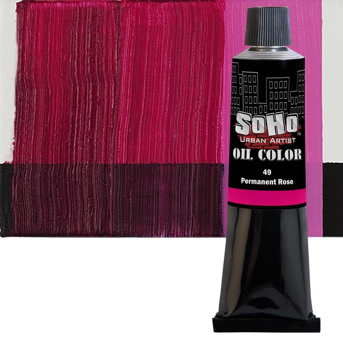 Soho Artist Oil Color Permanent Rose, 170ml Tube | Jerry's Artarama