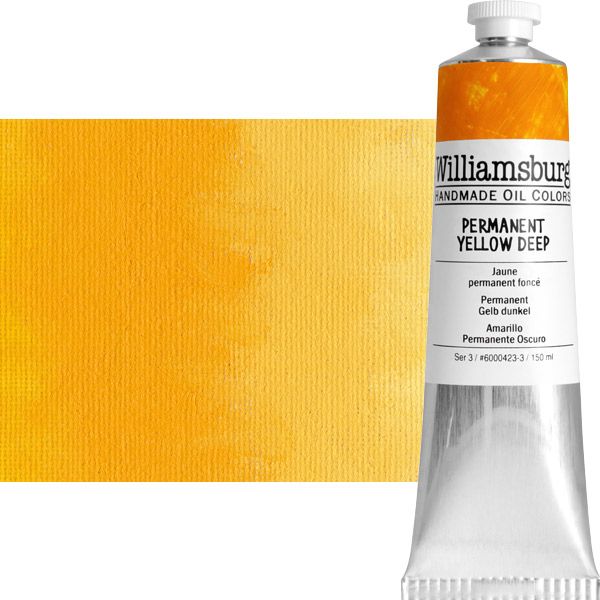Williamsburg Oil Color, Permanent Yellow Deep, 150ml Tube | Jerry's ...