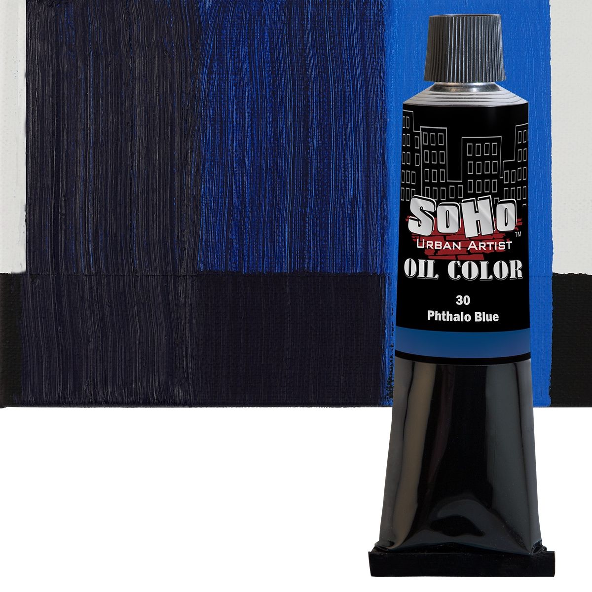 Soho Artist Oil Color Phthalo Blue, 170ml Tube | Jerry's Artarama