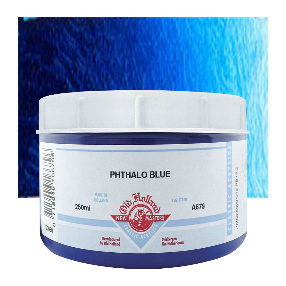 Old Holland New Masters Classic Acrylic Colors Phthalo Blue 250 ml ...