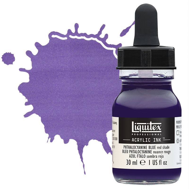 Liquitex Professional Acrylic Ink 30ml Bottle Phthalocyanine Blue (Red ...