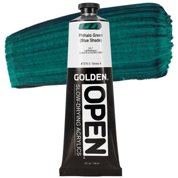 GOLDEN Open Acrylic Paints Phthalo Green (Blue Shade) 5 oz | Jerry's ...