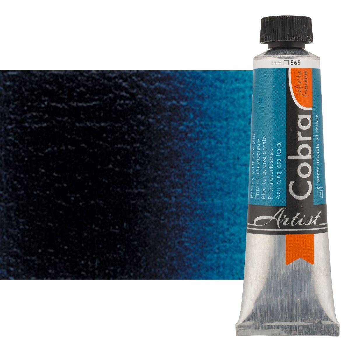 Cobra Water-Mixable Oil, Phthalo Turquoise Blue - 40ml Tube | Jerry's ...