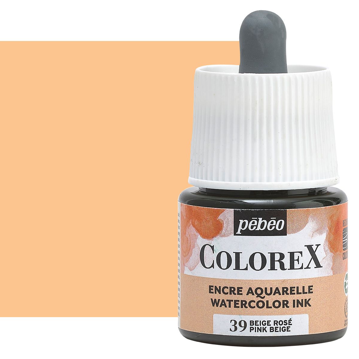 Pebeo Colorex Watercolor Ink Pink Beige, 45ml | Jerry's Artarama