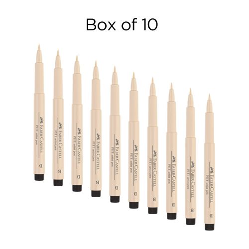 Faber-Castell Pitt Artist Pen No. 116 Medium Skin (Box of 10) | Jerry's ...