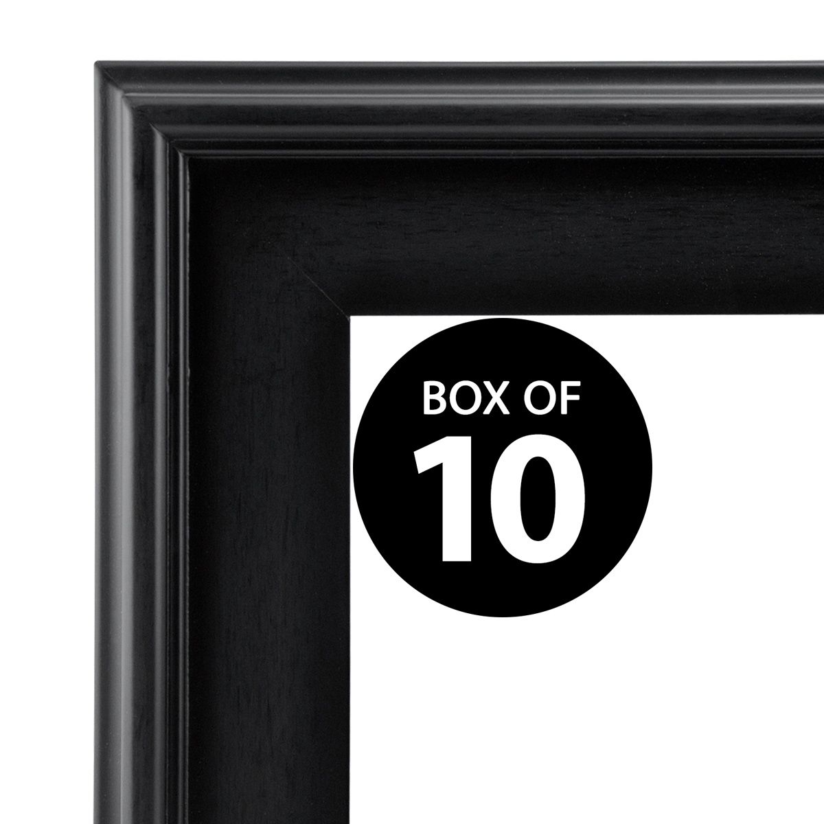 Plein Air Style Frame, Black 12"x12" - Box of 10 | Jerry's Artarama