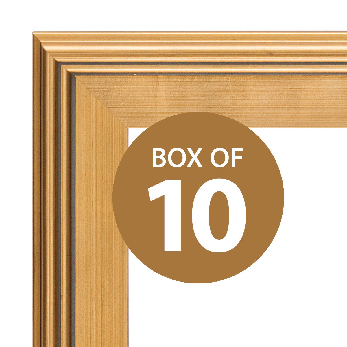 Plein Air Style Frame, Gold 8"x10" - Box of 10 | Jerry's Artarama