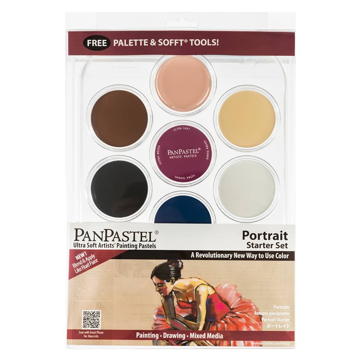 PanPastel™ Artists' Pastels - Portrait Kit, Starter Set of 7 with ...