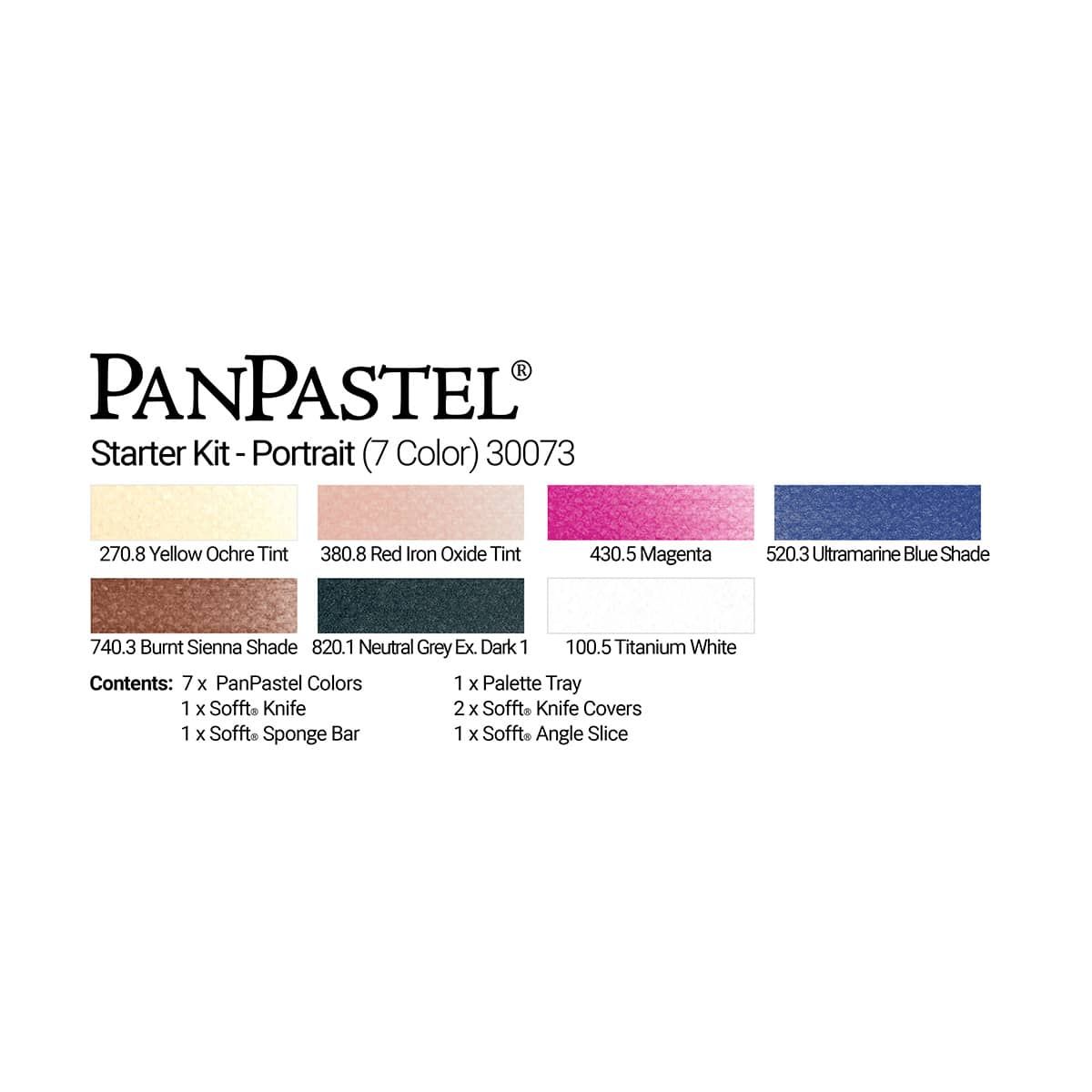 PanPastel™ Artists' Pastels - Portrait Kit, Starter Set of 7 with ...