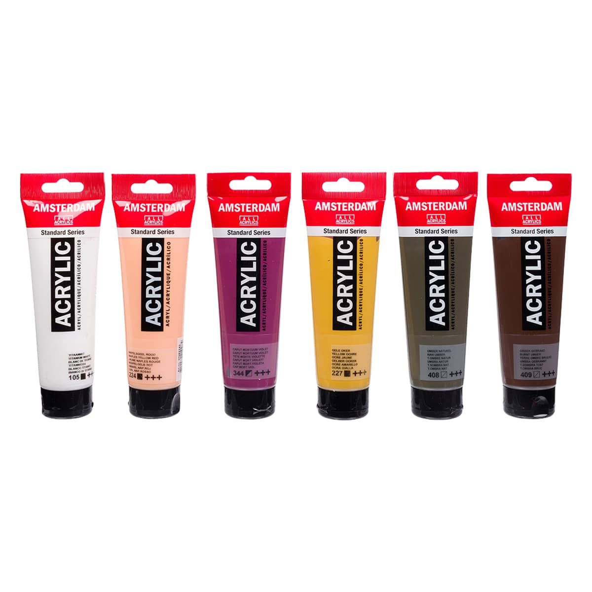 Amsterdam Acrylic Standard Portrait Set of 6, 120ml | Jerry's Artarama