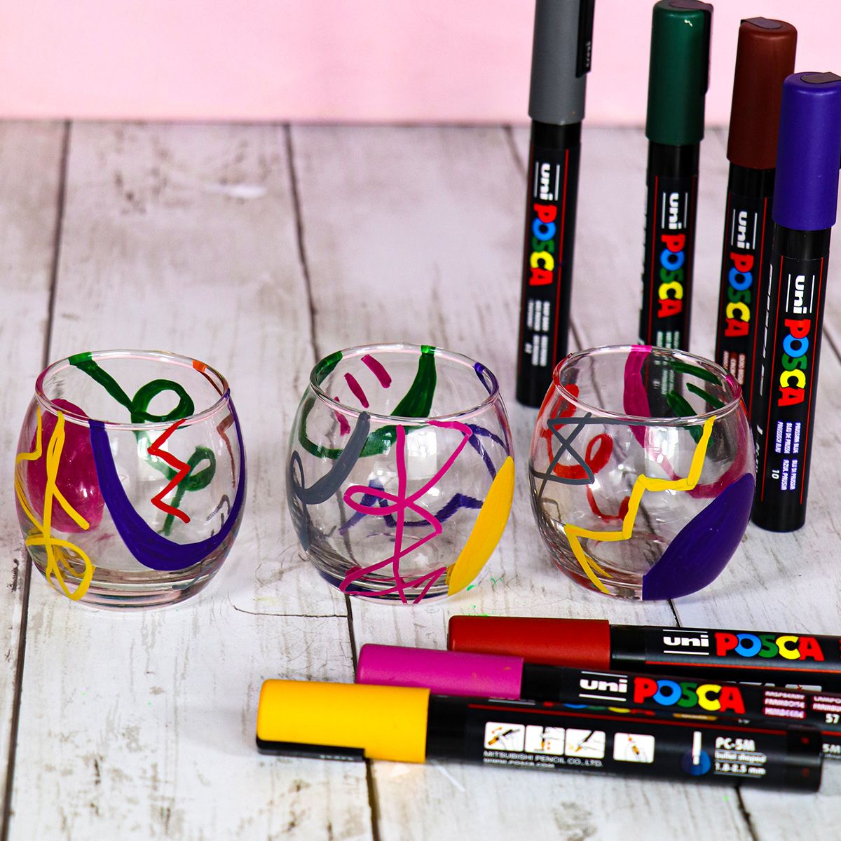 Posca Markers, Dark Colors Set of 8, Medium Tip | Jerry's Artarama