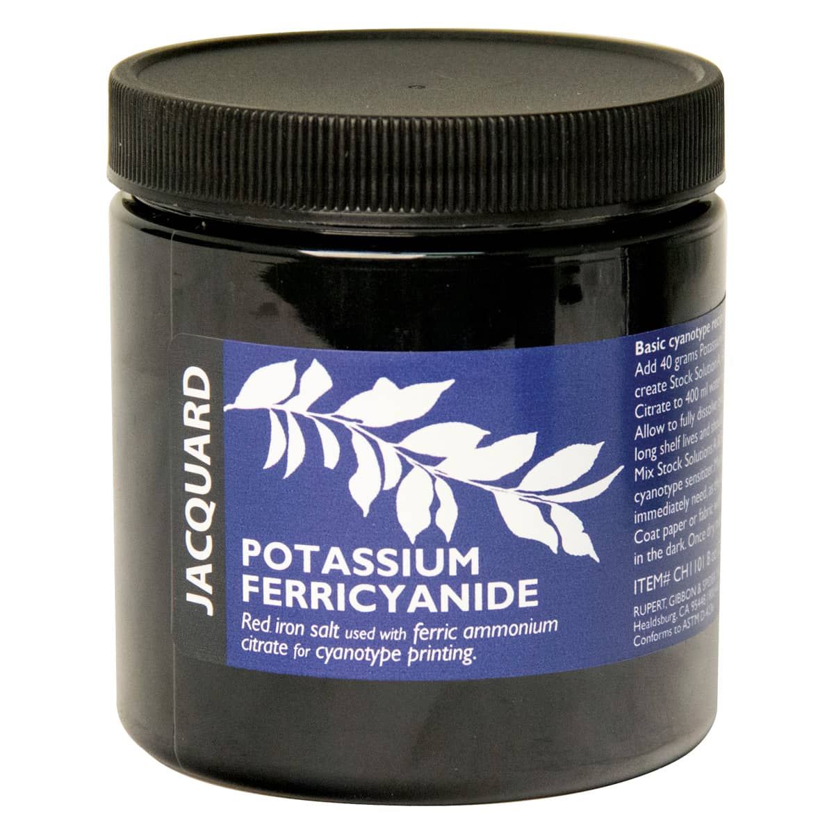 Jacquard Cyanotype Potassium Ferricyanide, 8oz Jar | Jerry's Artarama