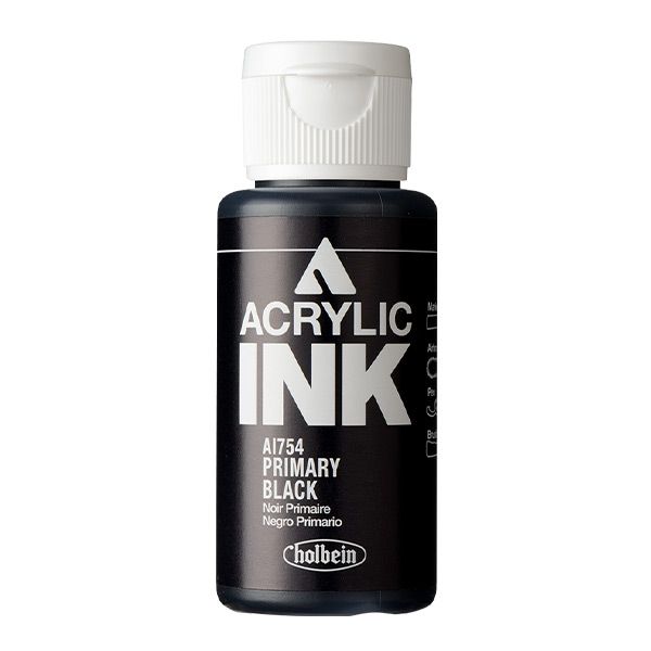 Holbein Acrylic Ink 30Ml Primary Black | Jerry's Artarama