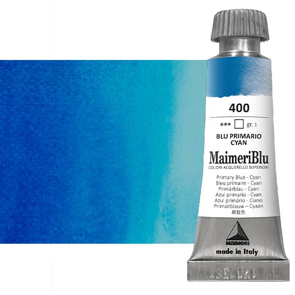 MaimeriBlu Watercolor - Primary Blue - Cyan, 12ml | Jerry's Artarama