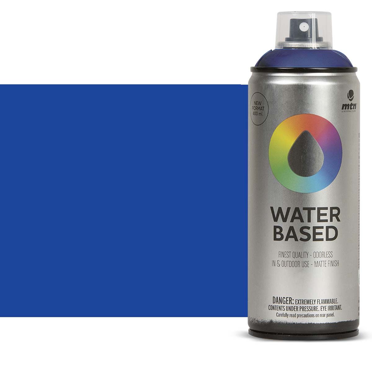 Montana Water Based Spray - Primary Blue Deep, 400ml | Jerry's Artarama