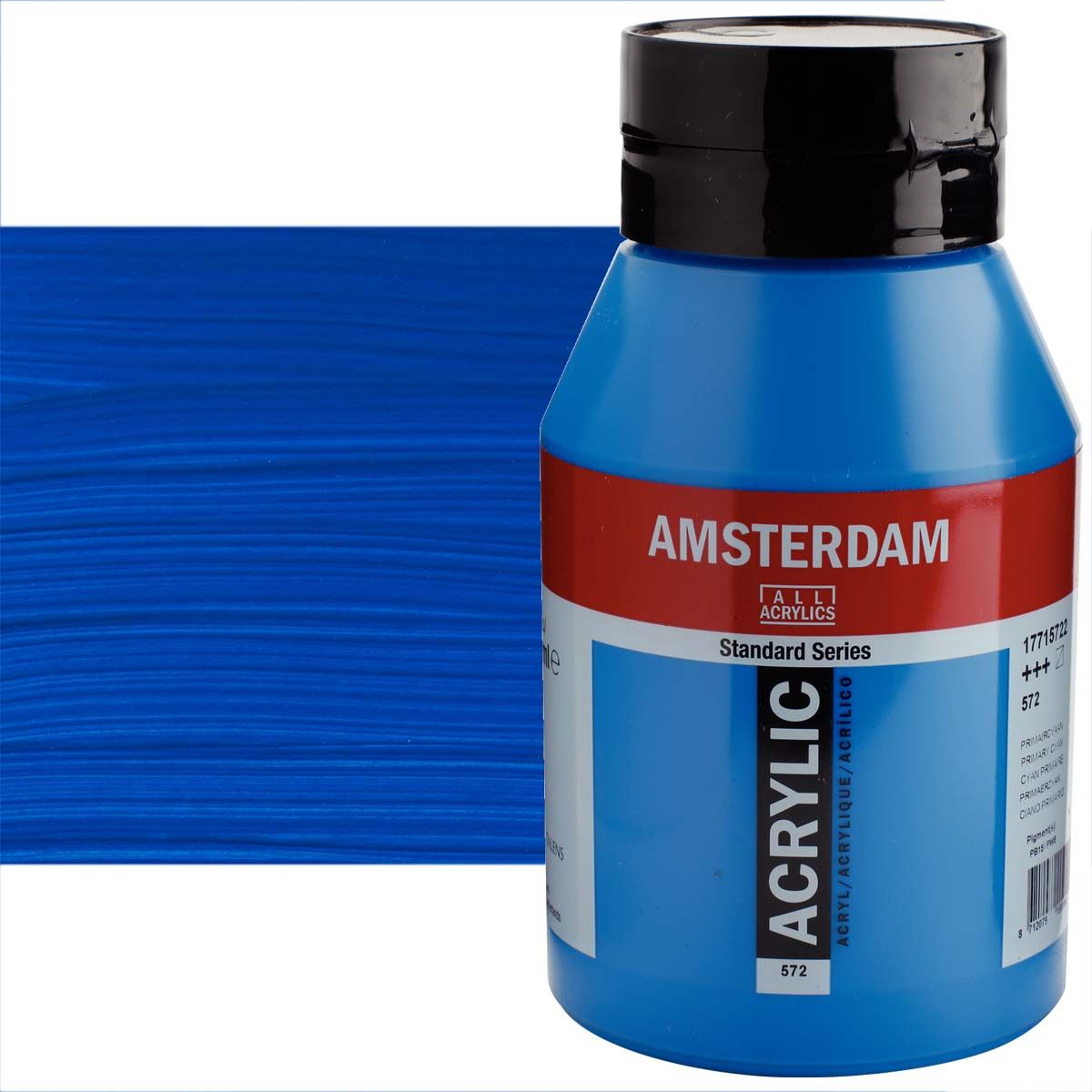 Amsterdam Standard Series Acrylic Paint - Primary Cyan, 1 Liter Jar ...