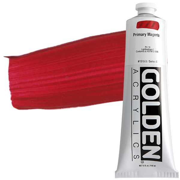 GOLDEN Heavy Body Acrylics - Primary Magenta, 5oz Tube | Jerry's Artarama