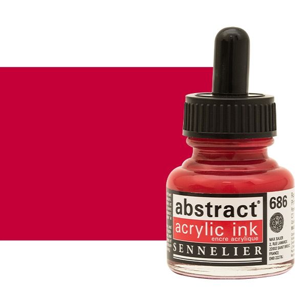 Sennelier Abstract Acrylic Ink 30ml Primary Red | Jerry's Artarama