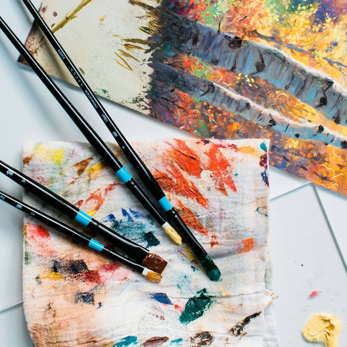 Princeton Aspen 6500AB Angle Bright, Brush Size #6 | Jerry's Artarama