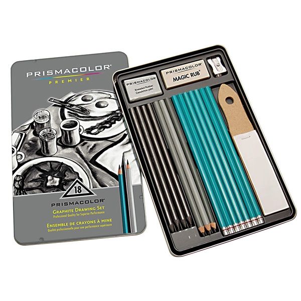 Prismacolor Sketching Pencil Tin Graphite (Set of 18) | Jerry's Artarama