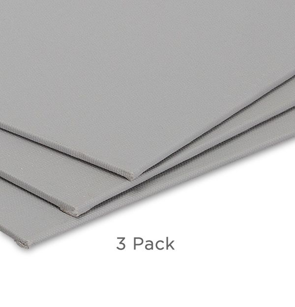 Paramount Pro-Tones Canvas Panel 9"x12", Grey (Pack of 3) | Jerry's ...