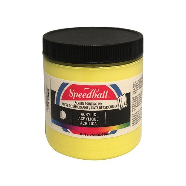 Speedball Acrylic Screen Printing Ink 8 oz Jar - Process Yellow | Jerry ...