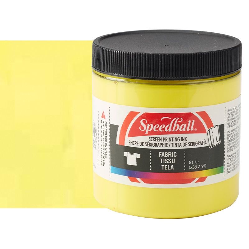 Speedball Fabric Screen Printing Ink 8 oz Jar - Process Yellow | Jerry ...