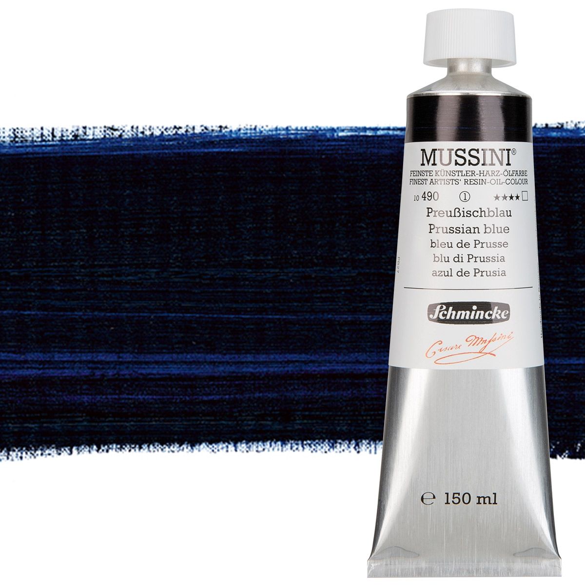 Schmincke Mussini Oil Color 150ml - Prussian Blue | Jerry's Artarama