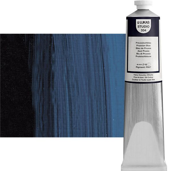 LUKAS Studio Oil Color - Prussian Blue, 200ml tube | Jerry's Artarama