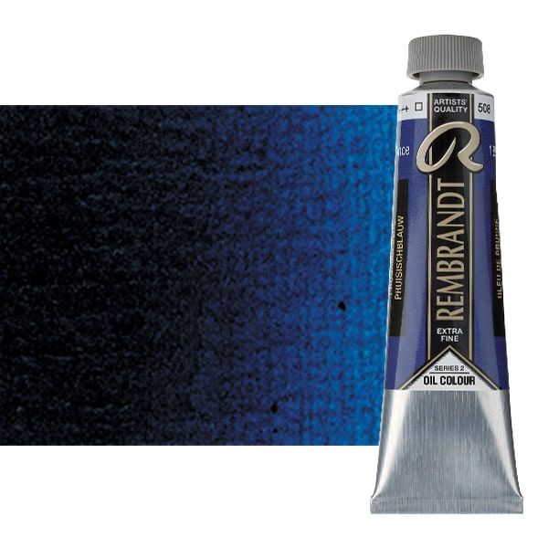 Rembrandt Extra-Fine Artists' Oil Paint - Prussian Blue, 40ml Tube ...