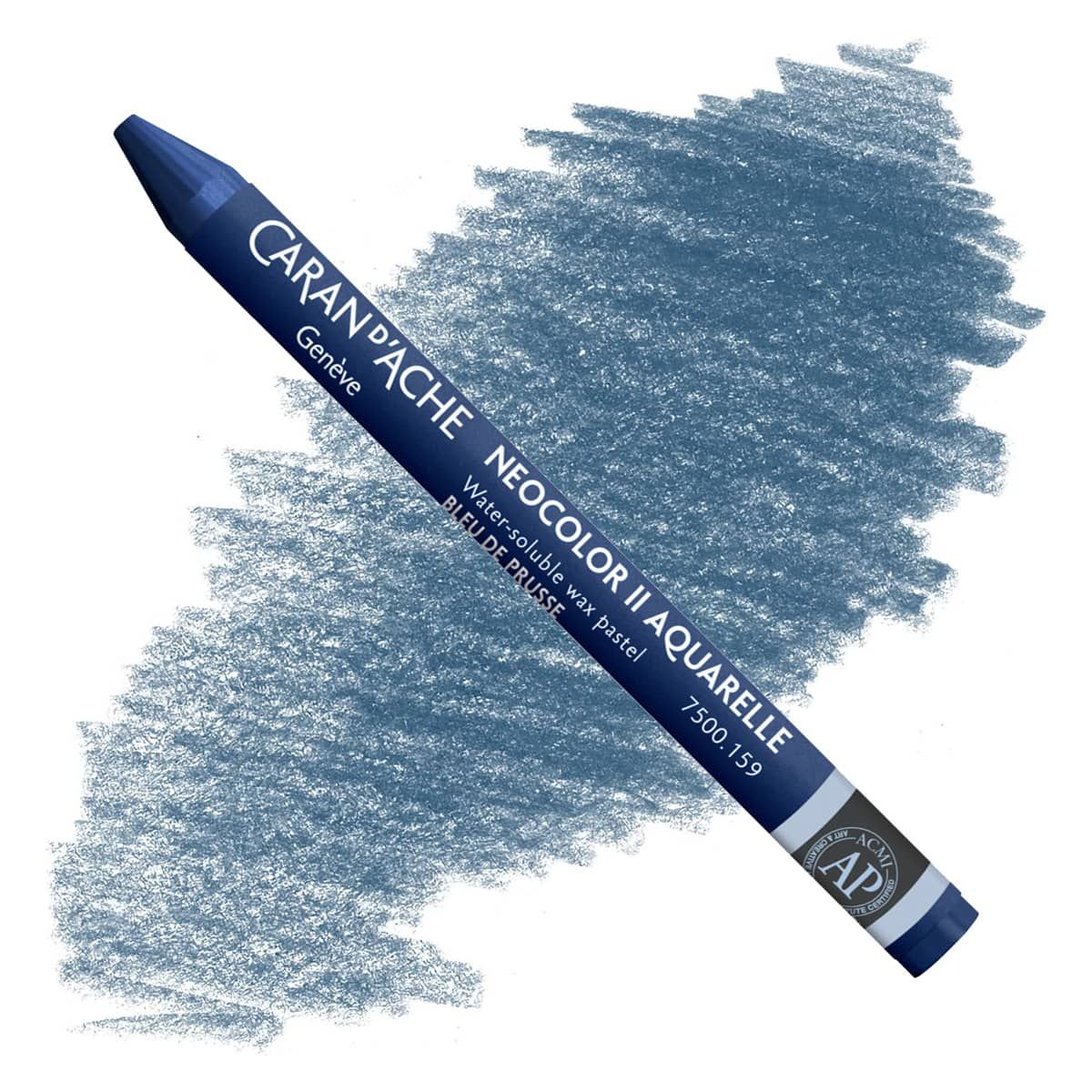 Caran d'Ache Neocolor II Water-Soluble Wax Pastels - Prussian Blue, No ...
