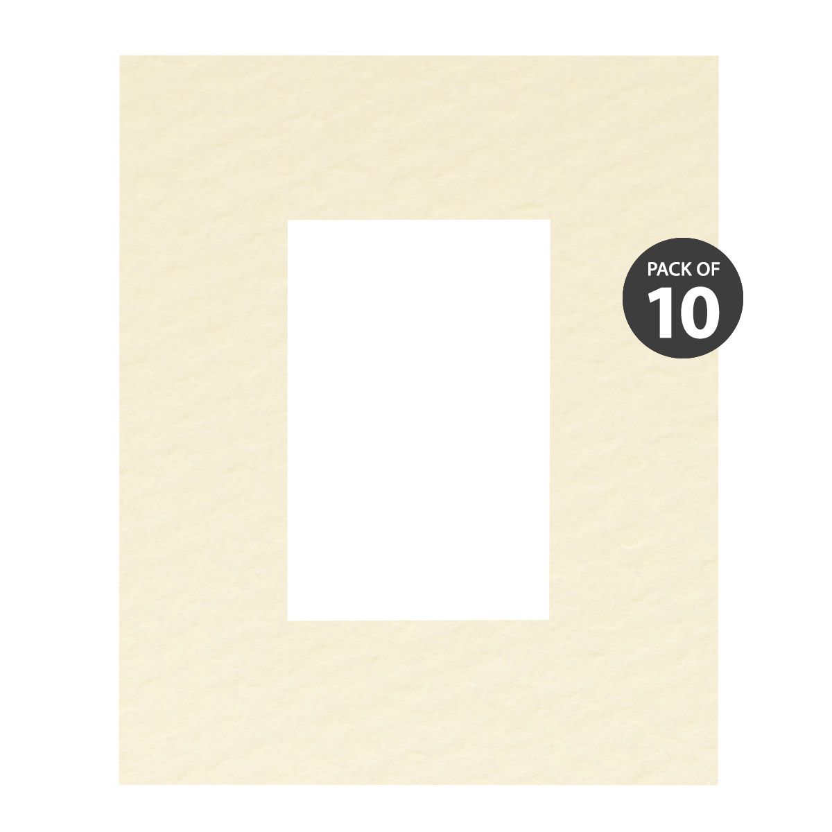 Pyramid Pre-Cut Mats 4 Ply - Style C - Saxon Cream (Pack of 10) | Jerry ...