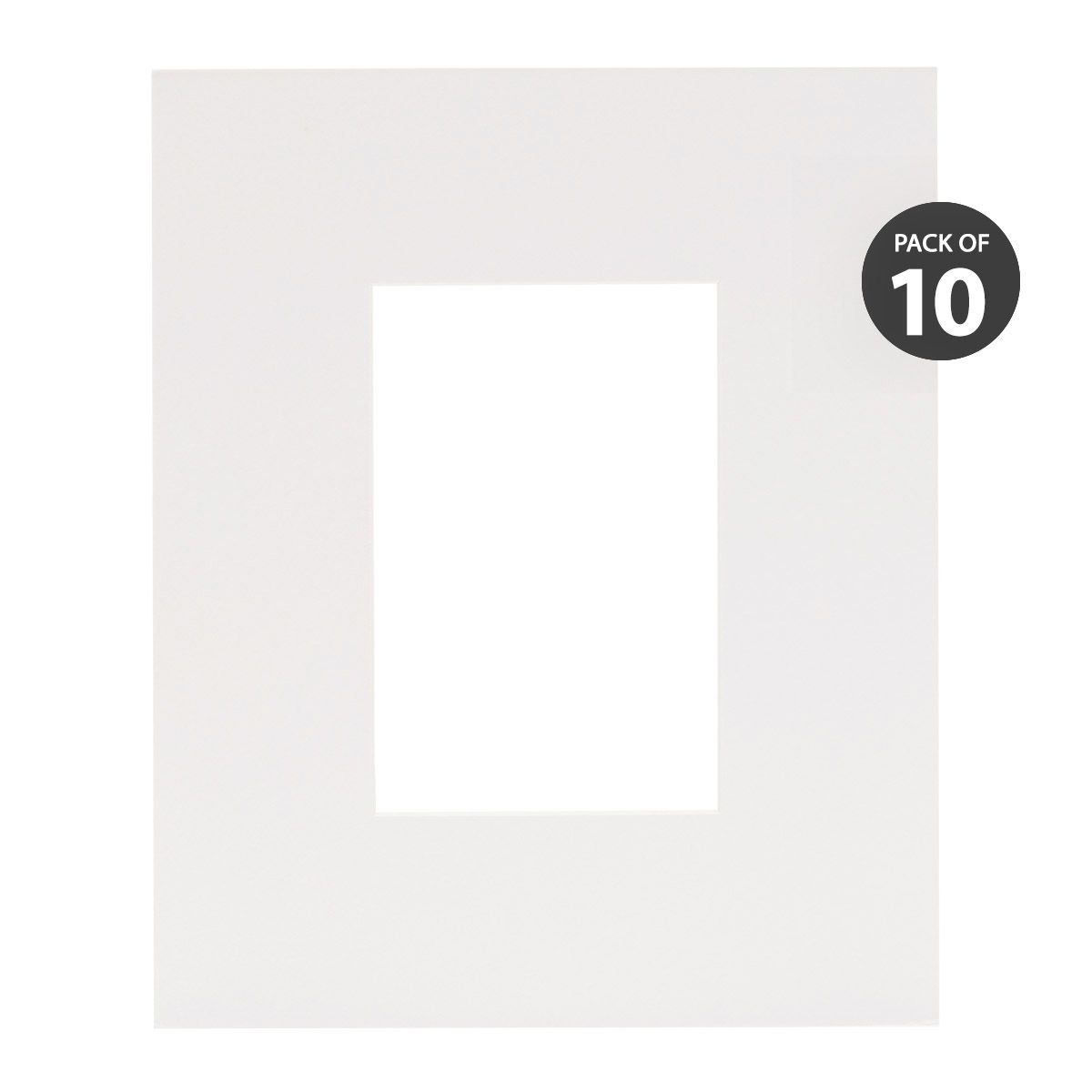 Pyramid Pre-Cut Mats 4 Ply - Style J - White (Pack of 10) | Jerry's ...
