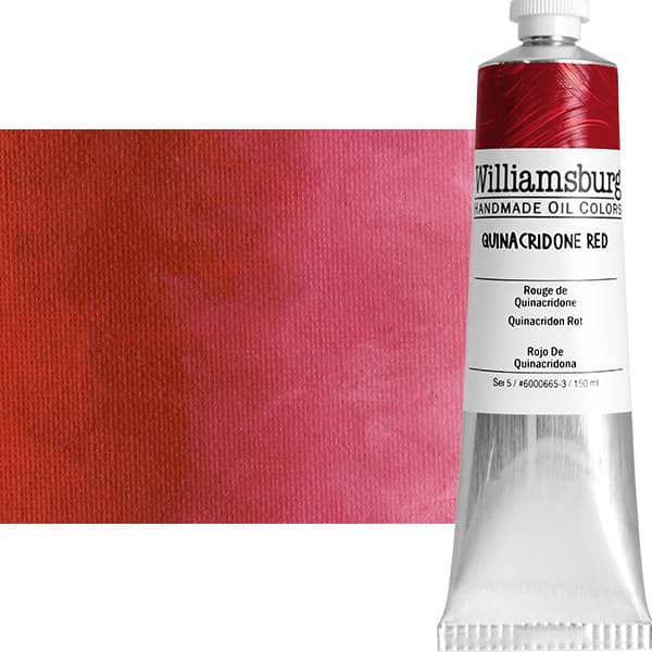 Williamsburg Oil Color, Quinacridone Red, 150ml Tube | Jerry's Artarama