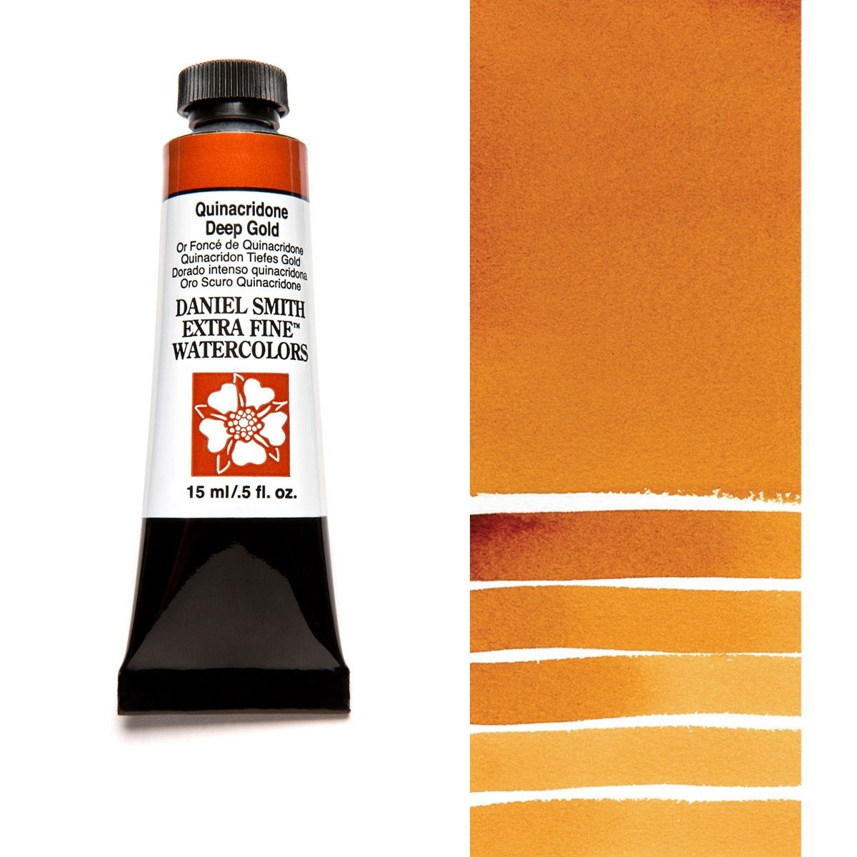 Daniel Smith Extra Fine Watercolor - Quinacridone Deep Gold, 15 ml Tube ...