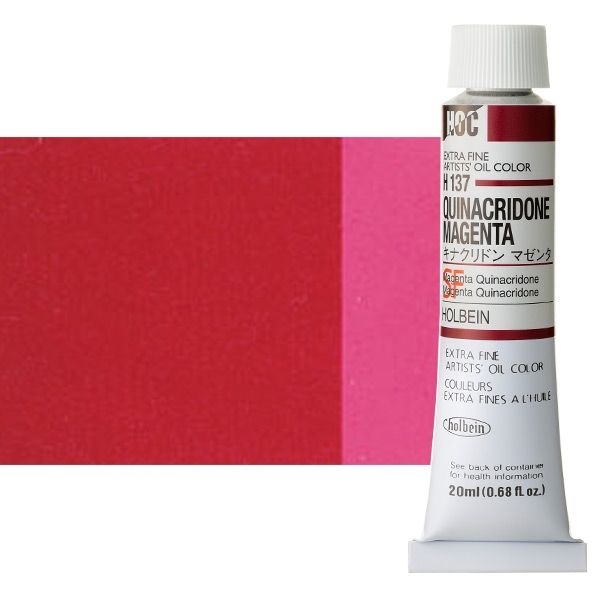 Holbein Extra-Fine Artists' Oil Color 20 ml Tube - Quinacridone Magenta ...
