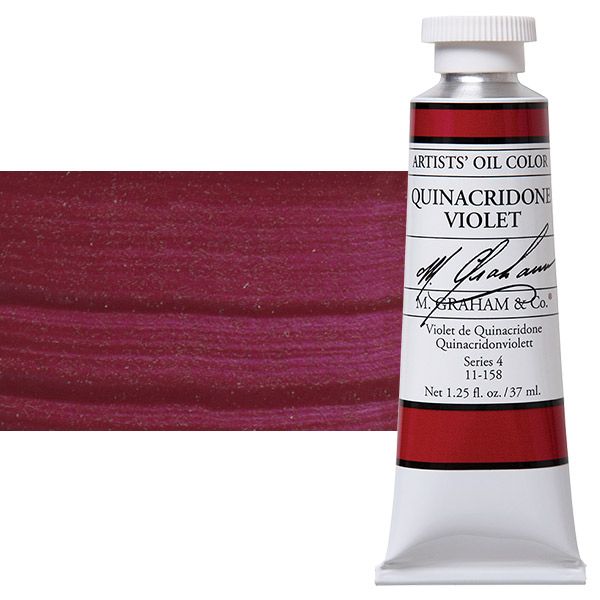 M. Graham Oil Color 37ml - Quinacridone Violet | Jerry's Artarama