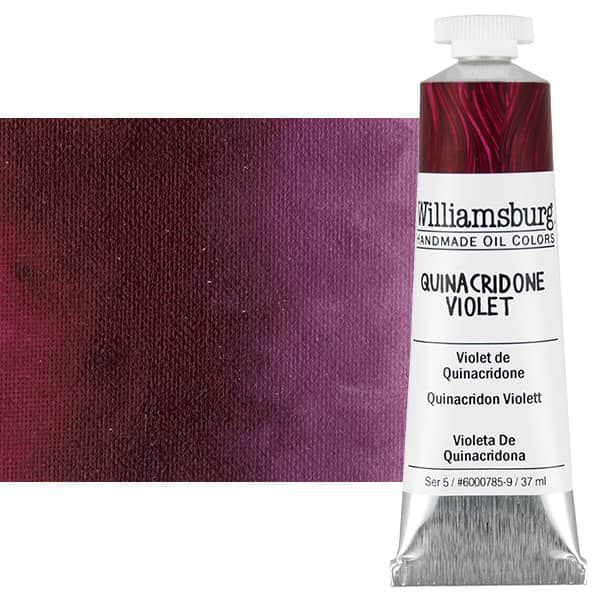 Williamsburg Oil Color, Quinacridone Violet, 37ml Tube | Jerry's Artarama