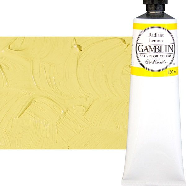 Gamblin Artists Oil - Radiant Lemon, 150ml Tube | Jerry's Artarama