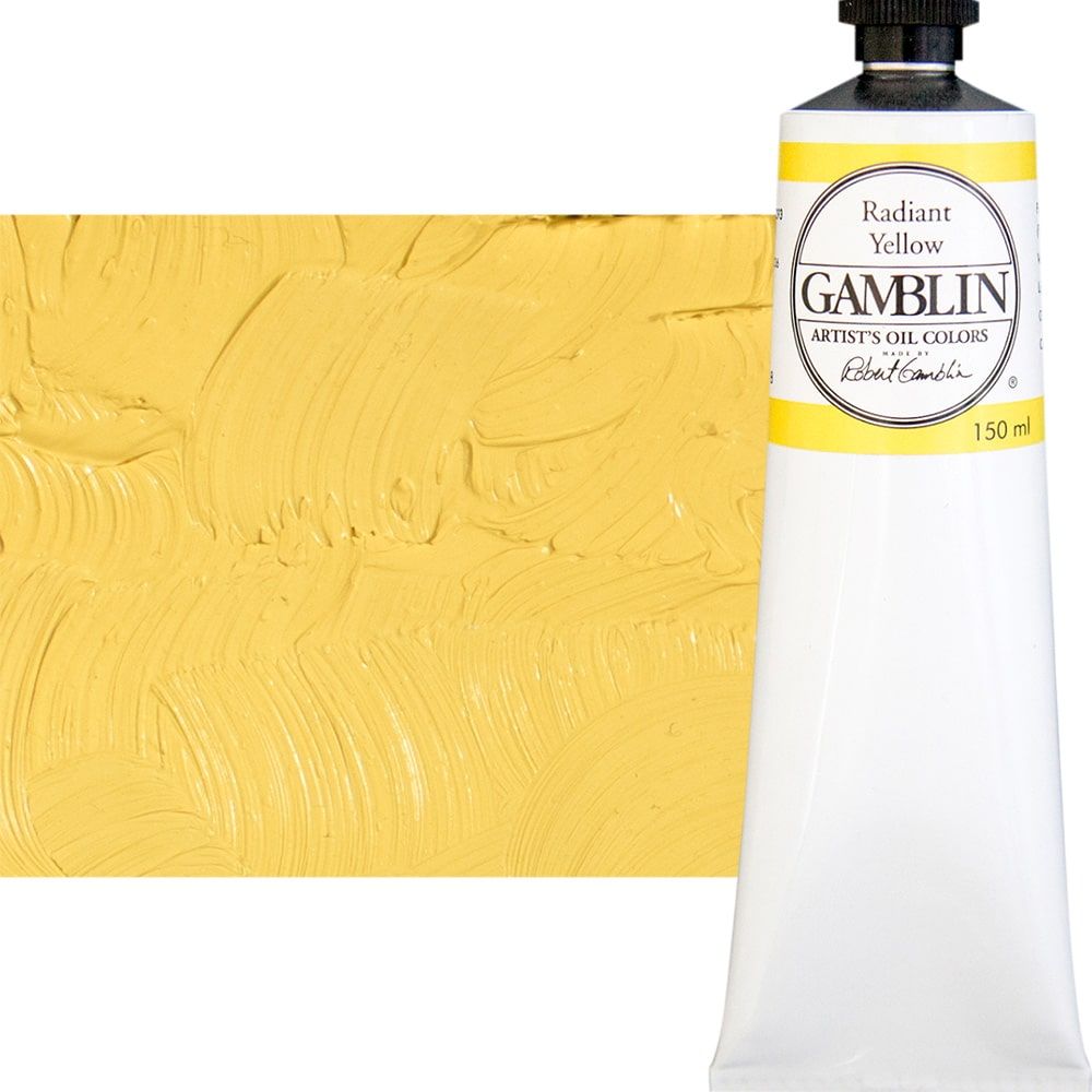 Gamblin Artists Oil - Radiant Yellow, 150ml Tube | Jerry's Artarama