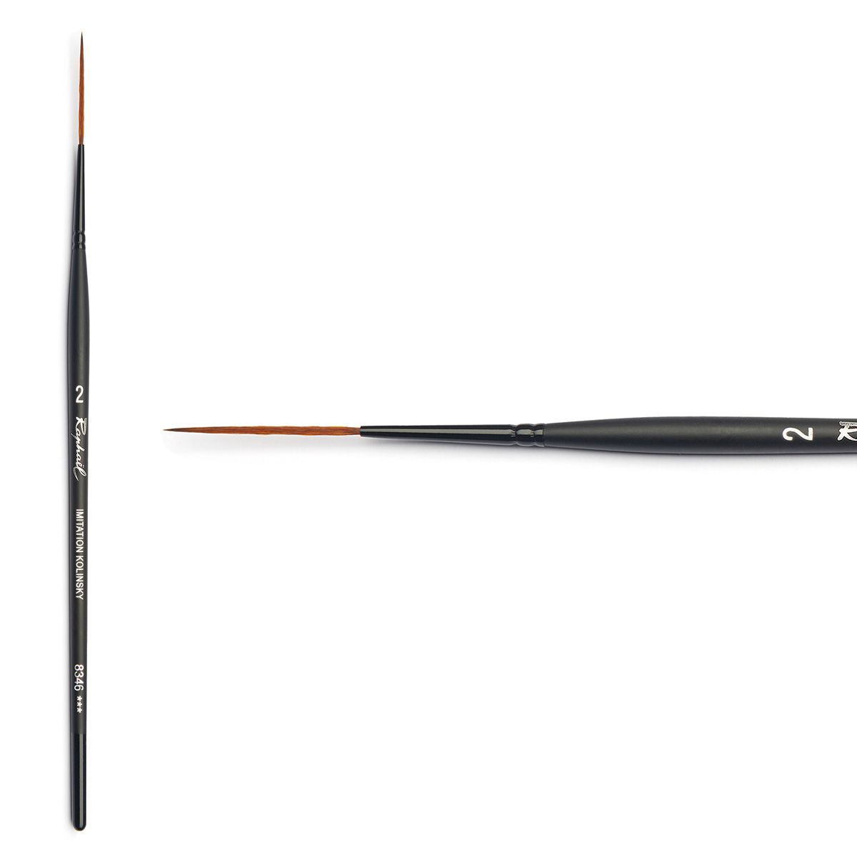 Raphael Stradivarius Synthetic Kolinsky Brush, #2 Rigger | Jerry's Artarama