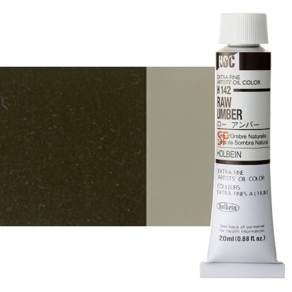 Holbein Extra-Fine Artists' Oil Color 20 ml Tube - Raw Umber | Jerry's Artarama