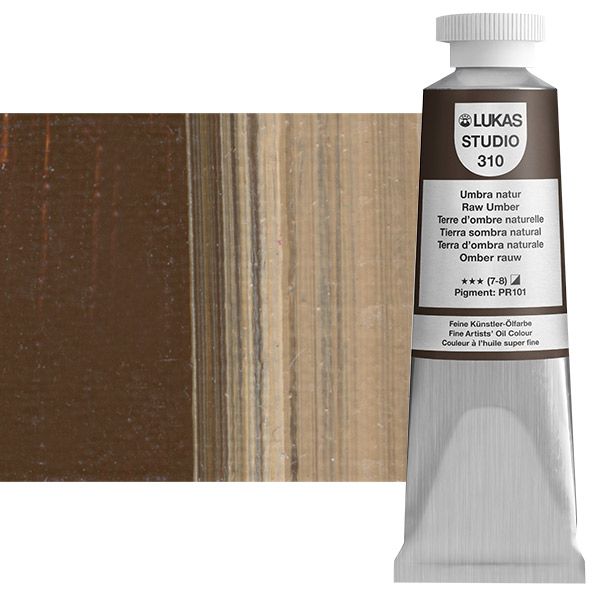 LUKAS Studio Oil Color - Raw Umber, 37ml tube | Jerry's Artarama