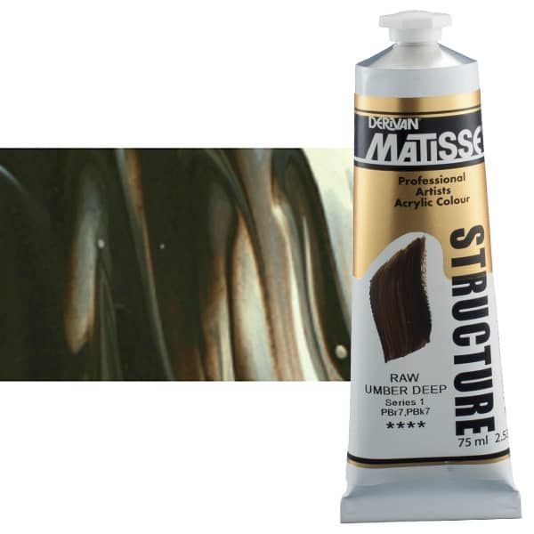 Matisse Structure Acrylic Colors Raw Umber Deep 75 ml | Jerry's Artarama