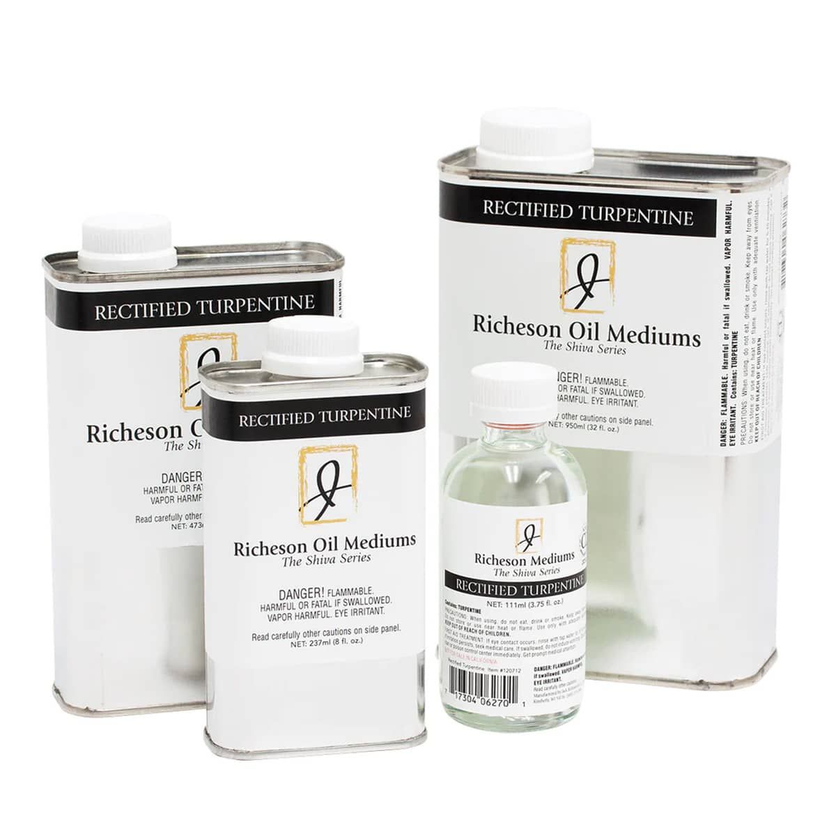 Jack Richeson Shiva Signature Rectified Turpentine, 3.75oz Bottle ...