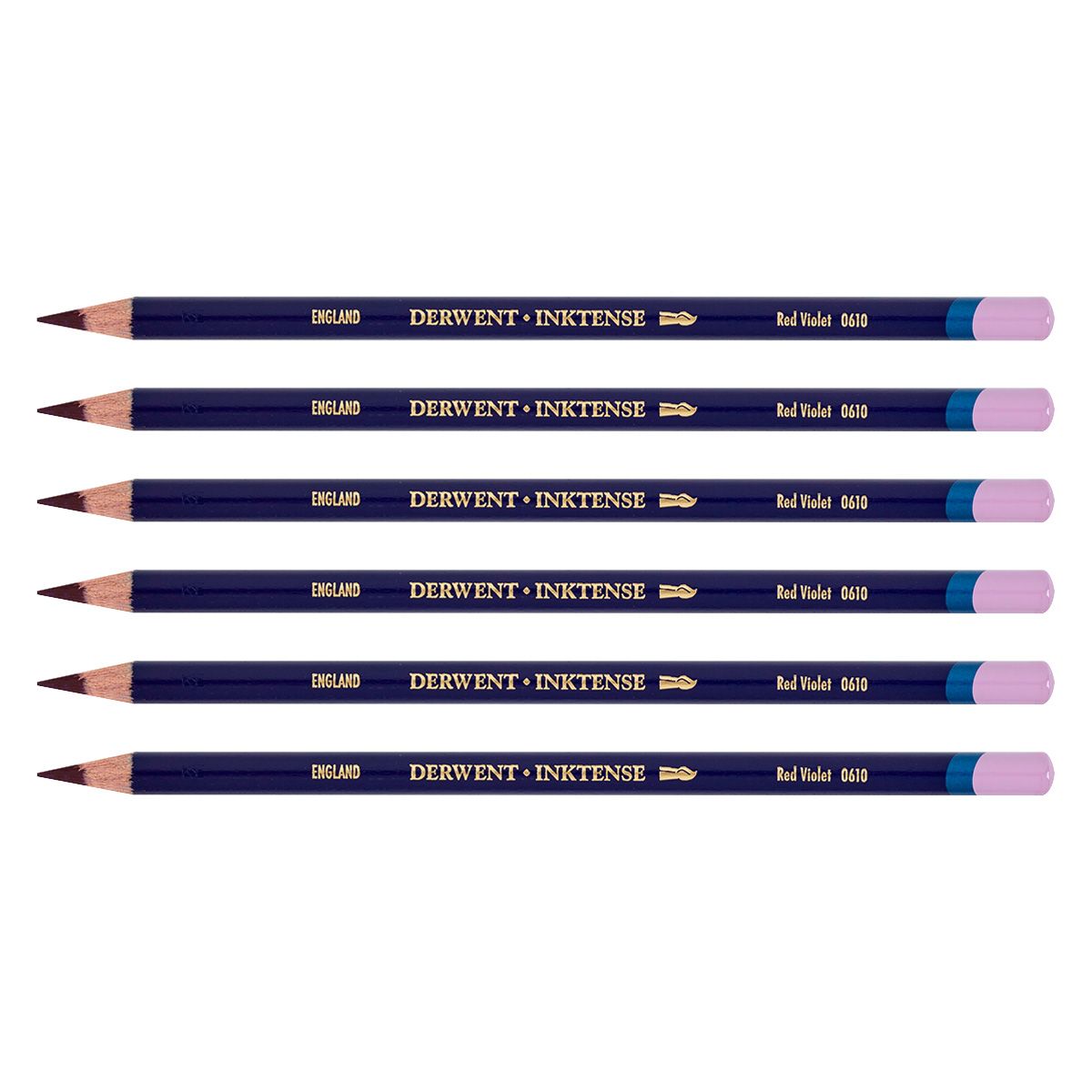 Derwent Inktense Pencil - Red Violet (Box of 6) | Jerry's Artarama