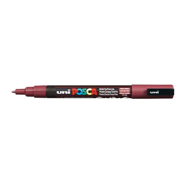 POSCA Acrylic Paint Marker - Red Wine, Fine Tip (0.9-1.3 mm) | Jerry's ...