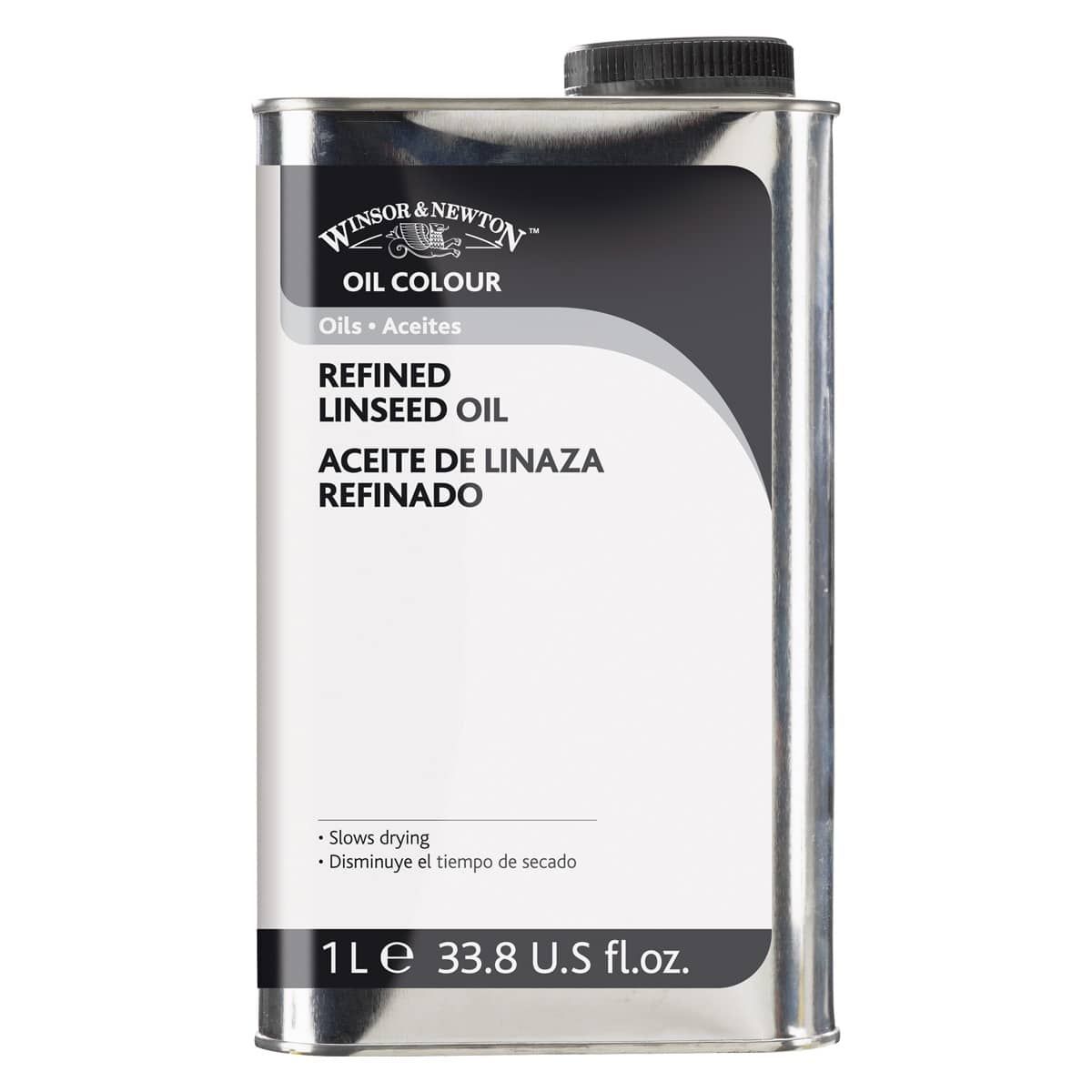 Winsor & Newton Oil Color Drying Oils - Refined Linseed Oil, 1L Bottle ...